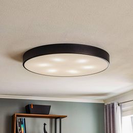Deckenlampe Cleo 800, schwarz, Sensor, IP20, Ø 78 cm, Metall