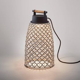 Bover Nans M/49 LED-Tischleuchte für außen, braun