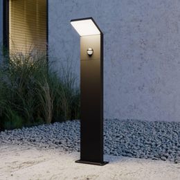 LUCANDE LED-Wegeleuchte Nevio, Sensor, 60cm, anthrazit