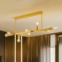 Lamkur Deckenleuchte Eliza, achtflammig, gold
