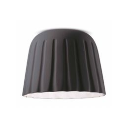 Ferroluce Deckenleuchte Madame Gres Keramik 29 cm anthrazit