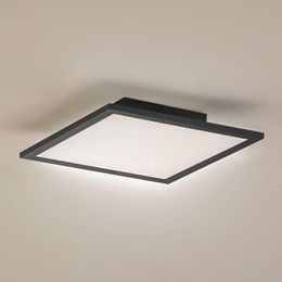 LINDBY LED-Panel Enhife, schwarz, 30 x 30 cm, Metall, 4.000K