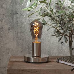 STAR TRADING LED-Filamentlampe ST64 E27 3W 1800K Rauchglas