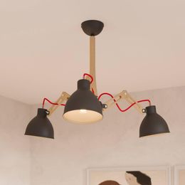 Lamkur Deckenlampe Skansen 3-flammig verstellbar, schwarz