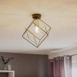 TK Lighting Deckenleuchte Alambre 1-flammig, gold/schwarz