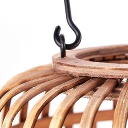 Brilliant Tischleuchte Woodrow, Tragegriff, Rattan hellbraun