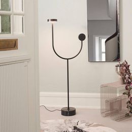 AYTM LED-Stehleuchte Grasil, schwarz, Marmor, Höhe 127 cm