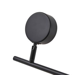LINDBY Strahler Jyla, schwarz, Linse, 3.000 K, 6-flg., GX53