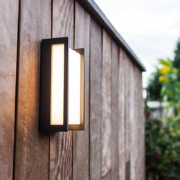 Lutec LED-Außenwandleuchte Qubo, 11cm x 22cm