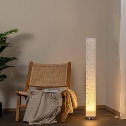 LINDBY Stehlampe Alisea, 104 cm, weiß, RGBW, Fernbedienung