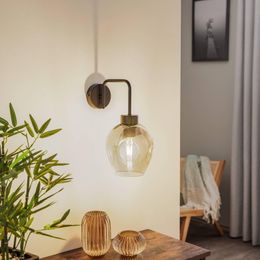 EMIBIG LIGHTING Wandleuchte Lukka, einflammig, schwarz/grafit