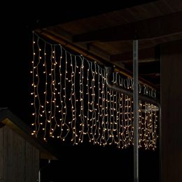 400-flammiger Micro-Lichtervorhang außen