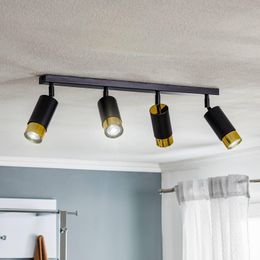 EMIBIG LIGHTING Deckenstrahler Kumo schwarz/gold vierflammig
