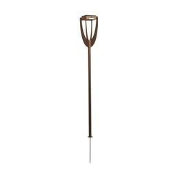 LED-Solarleuchte Tulip mit Erdspieß, corten