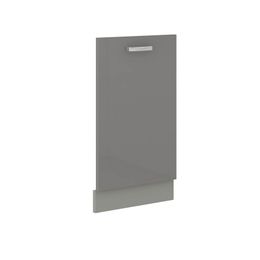 K&uuml;chen-Preisbombe Frontblende Geschirrsp&uuml;ler vollintegriert 45 cm Grau Hochglanz K&uuml;che Grey Bianca