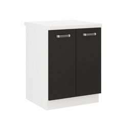 K&uuml;chen-Preisbombe K&uuml;chen Unterschrank 60 cm f&uuml;r das Modell &bdquo;Omega 240 Schwarz + Weiss&ldquo;