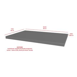 K&uuml;chen-Preisbombe Arbeitsplatte 90 cm 38mm Anthrazit matt K&uuml;che Nessa Scandi Old Style Ava-AR Luna