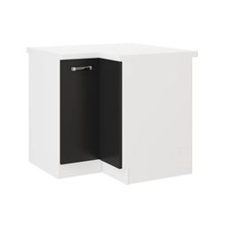 K&uuml;chen-Preisbombe K&uuml;chen Eckunterschrank 89x89 cm f&uuml;r das Modell &bdquo;Omega 240 Schwarz + Weiss&ldquo;