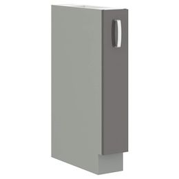 K&uuml;chen-Preisbombe K&uuml;che Bianca Grey Hochglanz Grau Unterschrank 15 cm Schrankauszug K&uuml;chenschrank