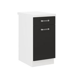 K&uuml;chen-Preisbombe K&uuml;chen Unterschrank 40 cm f&uuml;r das Modell &bdquo;Omega 240 Schwarz + Weiss&ldquo;