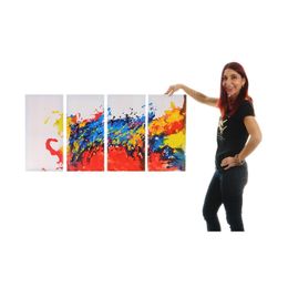 MCW Wandbild Wave, 100% handgemaltes &Ouml;lgem&auml;lde Gem&auml;lde XL, 120x60cm