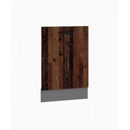K&uuml;chen-Preisbombe Frontblende vollintegrierten Geschirrsp&uuml;ler 60 cm K&uuml;che OLD STYLE Old Wood Optik