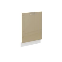 K&uuml;chen-Preisbombe Frontblende Geschirrsp&uuml;ler vollintegriert 60 cm Cappuccino Hochglanz K&uuml;che Lara