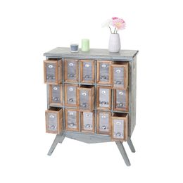 Apotheker-Schrank MCW-A43, Kommode, Tanne Holz massiv Vintage Shabby-Look 94x73x32cm