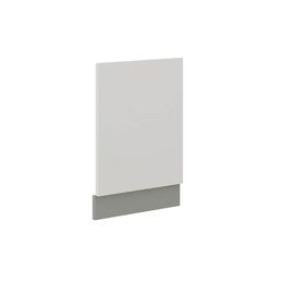 K&uuml;chen-Preisbombe Frontblende Geschirrsp&uuml;ler integriert 45 cm Wei&szlig; Hochglanz K&uuml;che Bianca Grey