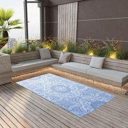 vidaXL Outdoor-Teppich ARAKIL Babyblau 160x230 cm PP