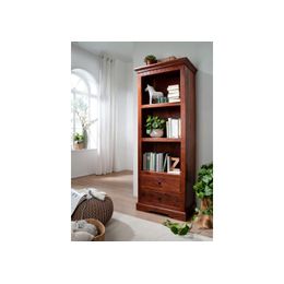 Regal Akazie 68x44x178 nougat lackiert OXFORD #1009