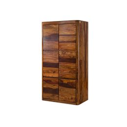 Kleiderschrank Sheesham 105x60x200 walnuss gewachst TORONTO #265