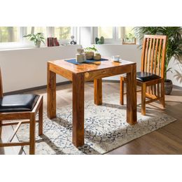 Esstisch Akazie 80x80x76 honig lackiert OXFORD #31