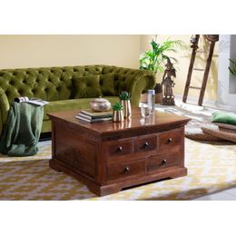 Couchtisch Akazie 90x90x50 nougat lackiert OXFORD #320