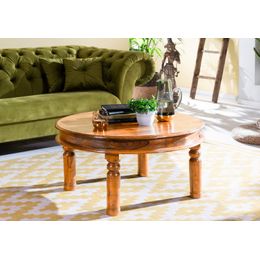 Couchtisch rund 90x90x45 Akazie honig lackiert OXFORD #0330