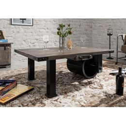 Couchtisch Mango 110x80x43 grau lackiert RAILWAY #205