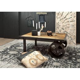 Couchtisch Mango 110x80x45 natur lackiert RAILWAY #133