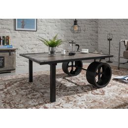 Couchtisch Mango 110x80x43 grau lackiert Railway #233