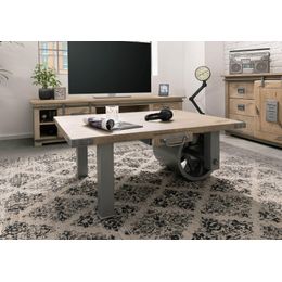 Couchtisch Mango 110x80x43 whitewash lackiert RAILWAY #305