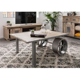 Couchtisch Mango 110x80x43 whitewash lackiert Railway #333