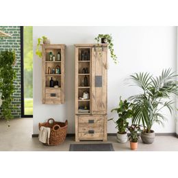 Schrank Mango 70x35x195 whitewash lackiert RAILWAY #384