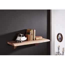 Wandregal Akazie 90x30x18 Natural Stone lackiert FREEFORM #138