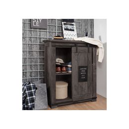 Kommode Mango 75x36x90 grau lackiert RAILWAY #253