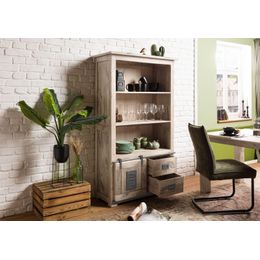 Regal Mango 100x45x175 whitewash lackiert RAILWAY #396