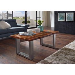 Couchtisch Akazie 110x60x45 walnuss lackiert FREEFORM 2 #11