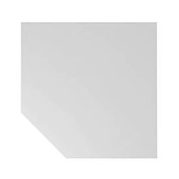 Trapezplatte JENA, Stützfuß, B 1200 x T 1200 x H 720 mm, Gestell verchromt, lichtgrau
