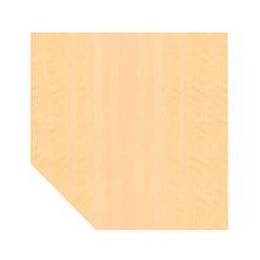 Trapezplatte JENA, Stützfuß, B 1200 x T 1200 x H 720 mm, Gestell verchromt, Ahorn-Dekor