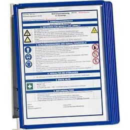 Durable Vario Wall 5 Wandhalter-SET ink. Sichttafeln, blau