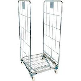 Nestbarer Rollbehälter, 2-seitig, Traglast 500 kg