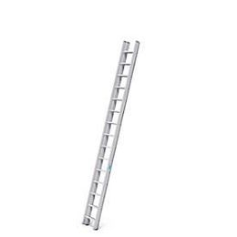 Krause Alu-Schiebeleiter Stabilo, 2teilig, 2 x 15 Sprossen, mit Traverse und Trigon-Traverse